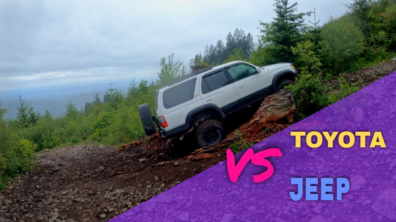 Jones Creek ORV Washington // Jeeps Wrangler vs Toyota 4Runner // Off ...
