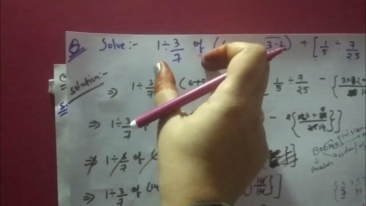 Solve Using BODMAS - YouTube