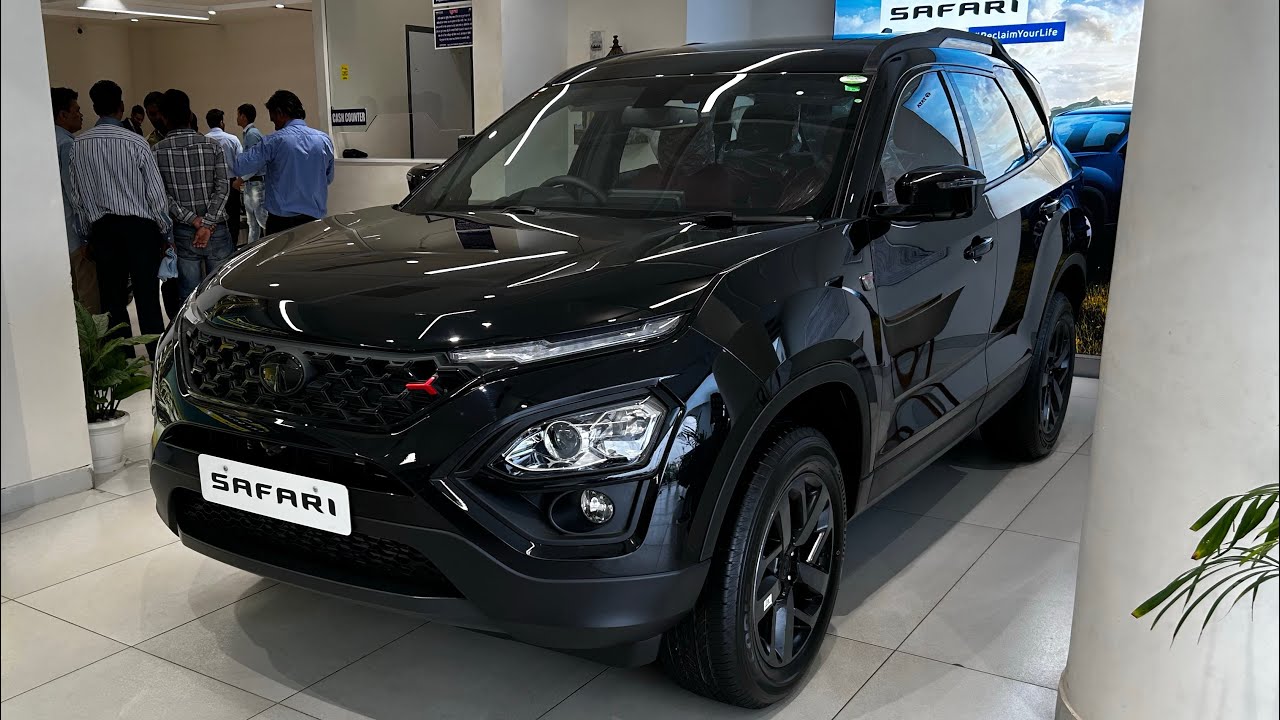 New Tata Safari XZ Plus Dark Red Edition || Tata Safari Adventure Dark ...