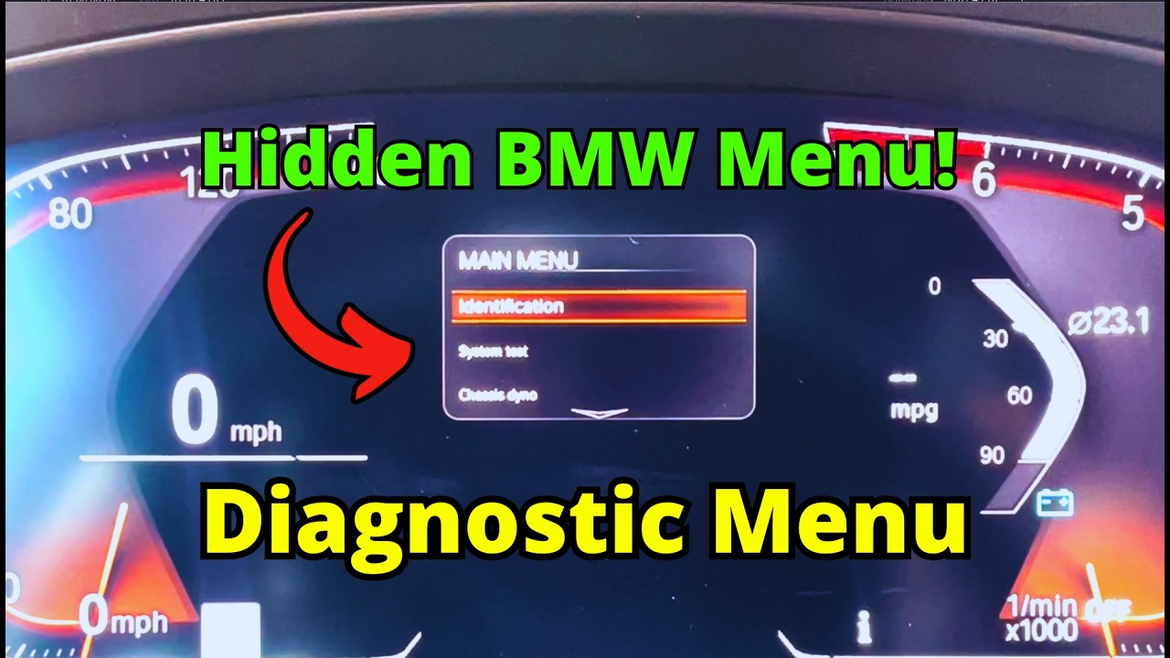 Top Secret BMW Menu Accessed! Diagnostics, Dyno Mode & More - YouTube