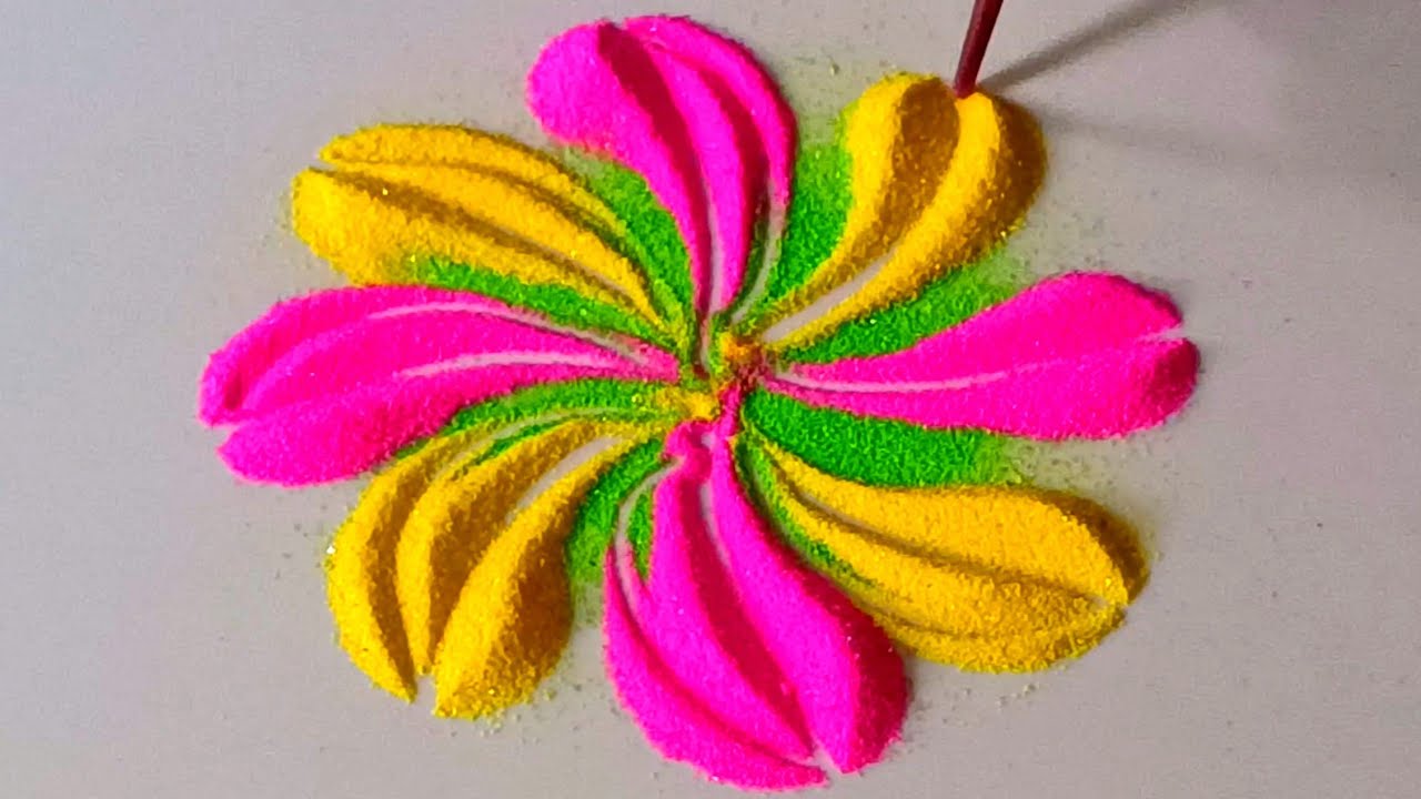 Super Trending Rangoli ️💐Beautiful Rangoli ️ ️ ️Attractive Rangoli ️💐 ...