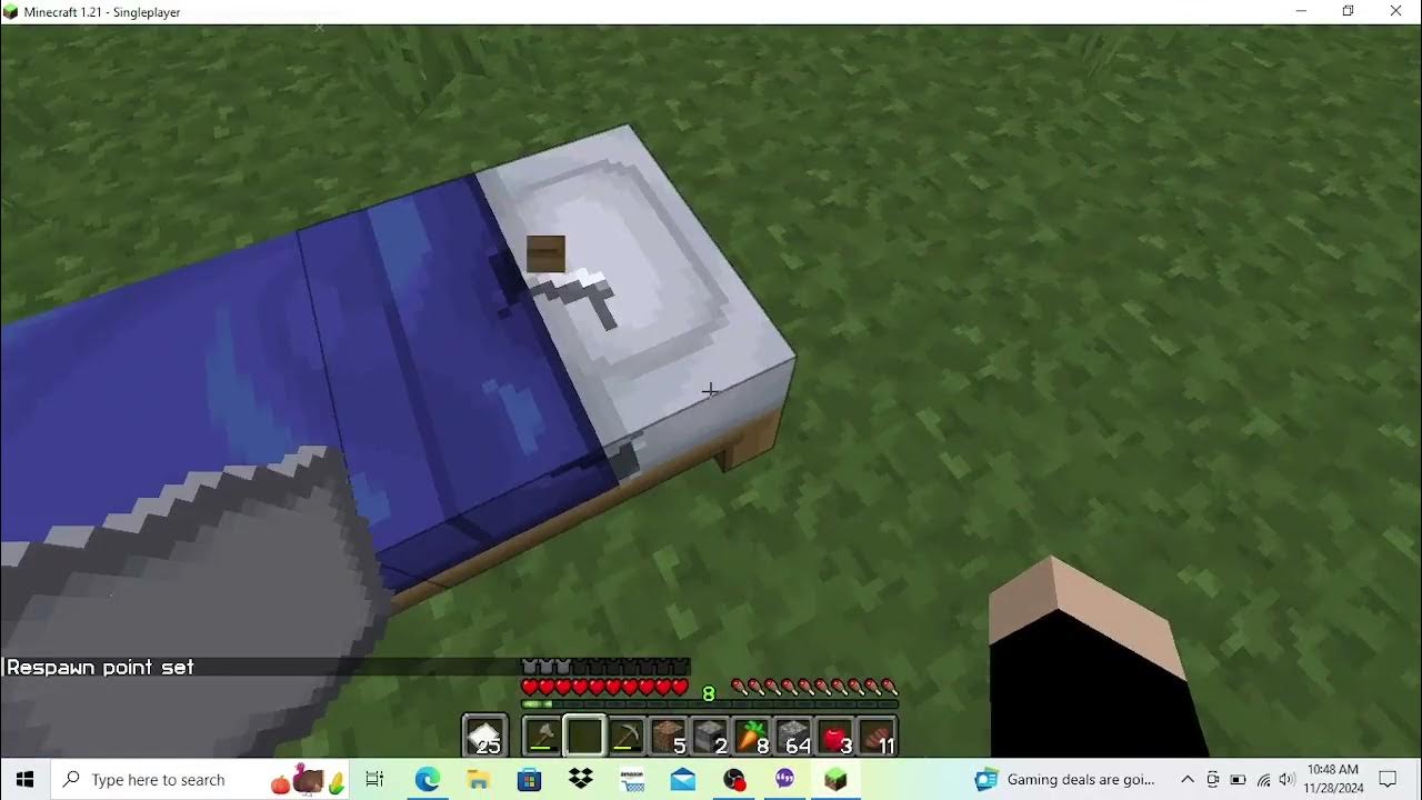 Trying to build a town in survival - YouTube