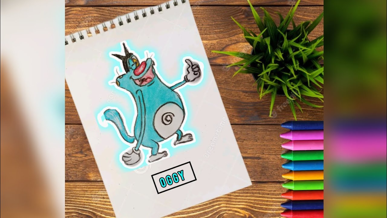 Sunday special Drawing ♥️||Oggy Drawing easy || oggy cartoon drawing ...