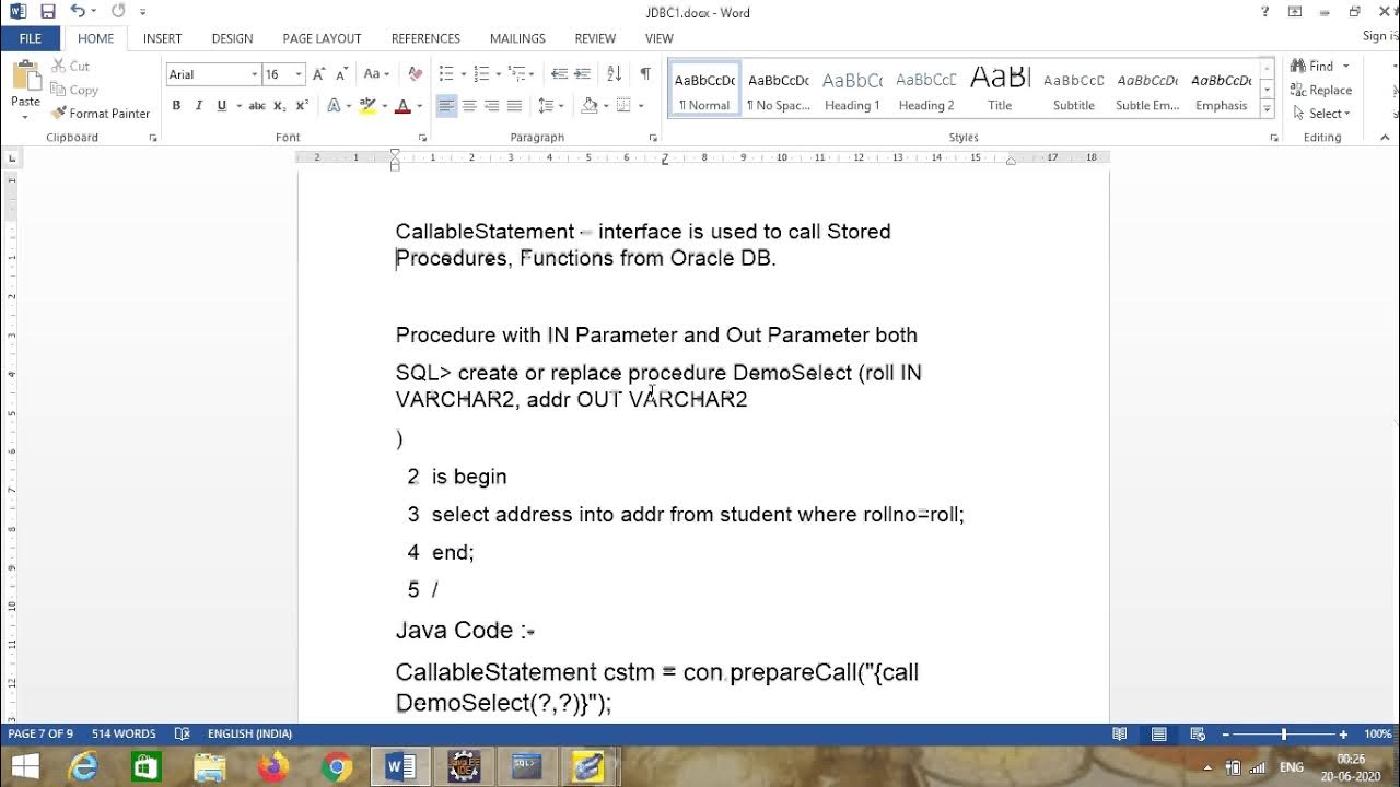 Jdbc - CallableStatement, PLSQL - Trigger , Procedure - YouTube