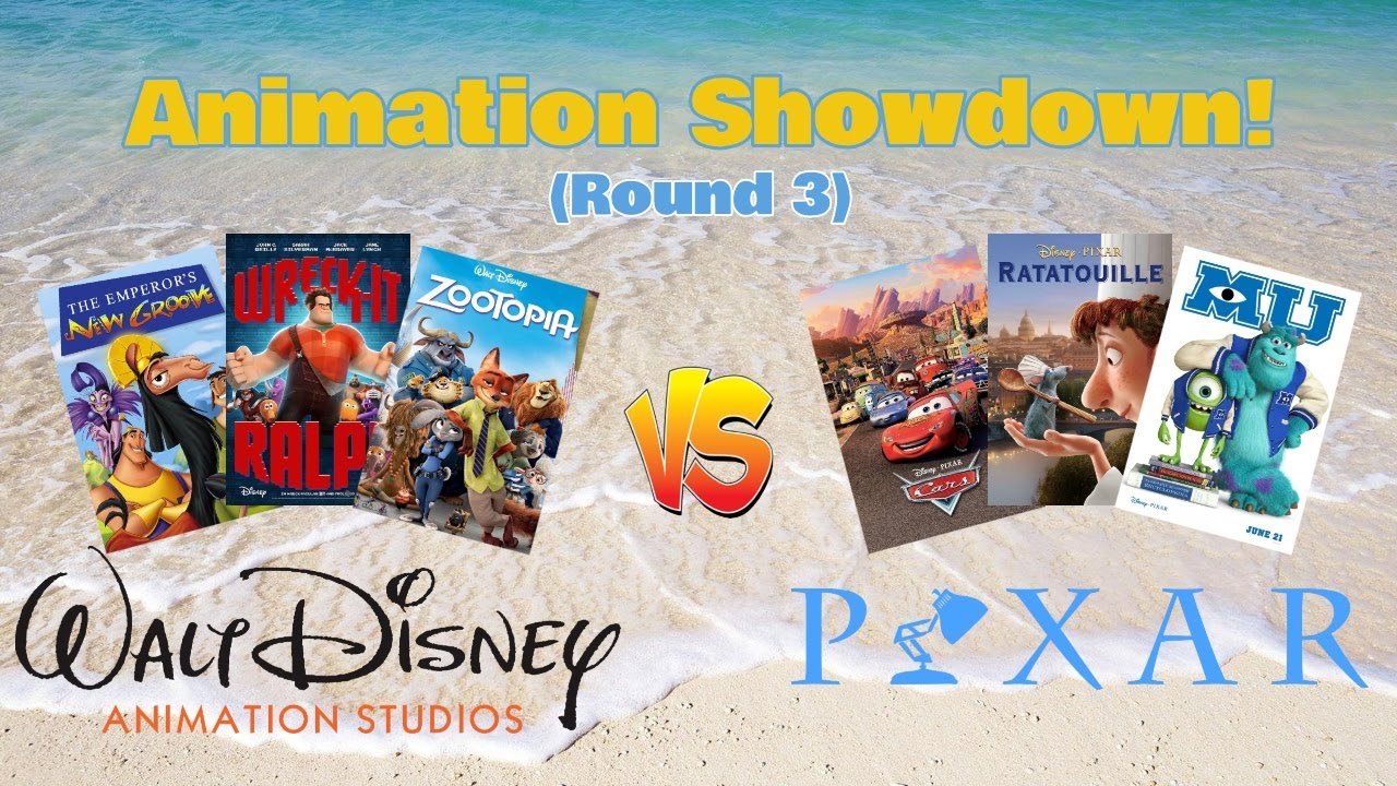 Animation Showdown: Walt Disney vs Pixar Studios (Round 3) - YouTube