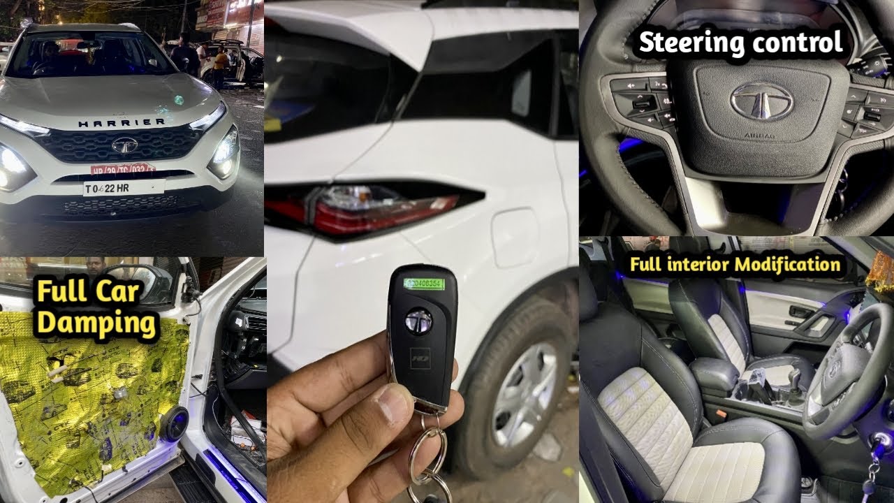 💥2022 Tata Harrier Xe(Base) Modified to Xz(Top)🔥 Harrier interior ...