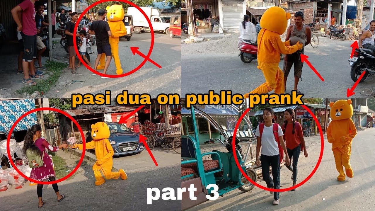 2023fancy dua on public teddy bear funny comedy prank part 3 teddy bear ...