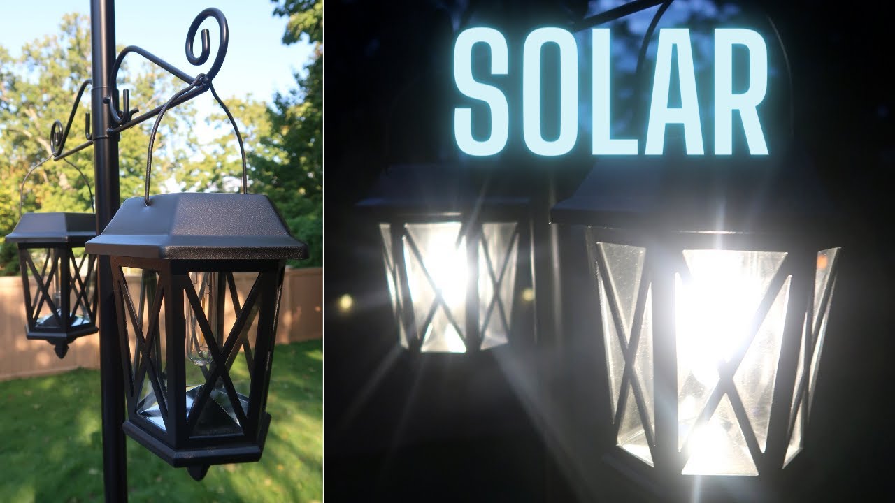 Solar Lanterns - hang, mount, or stand! - YouTube