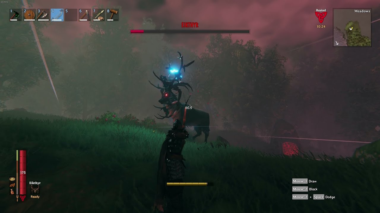 Valheim - Eikthyr First Boss Location And Pickaxe - YouTube