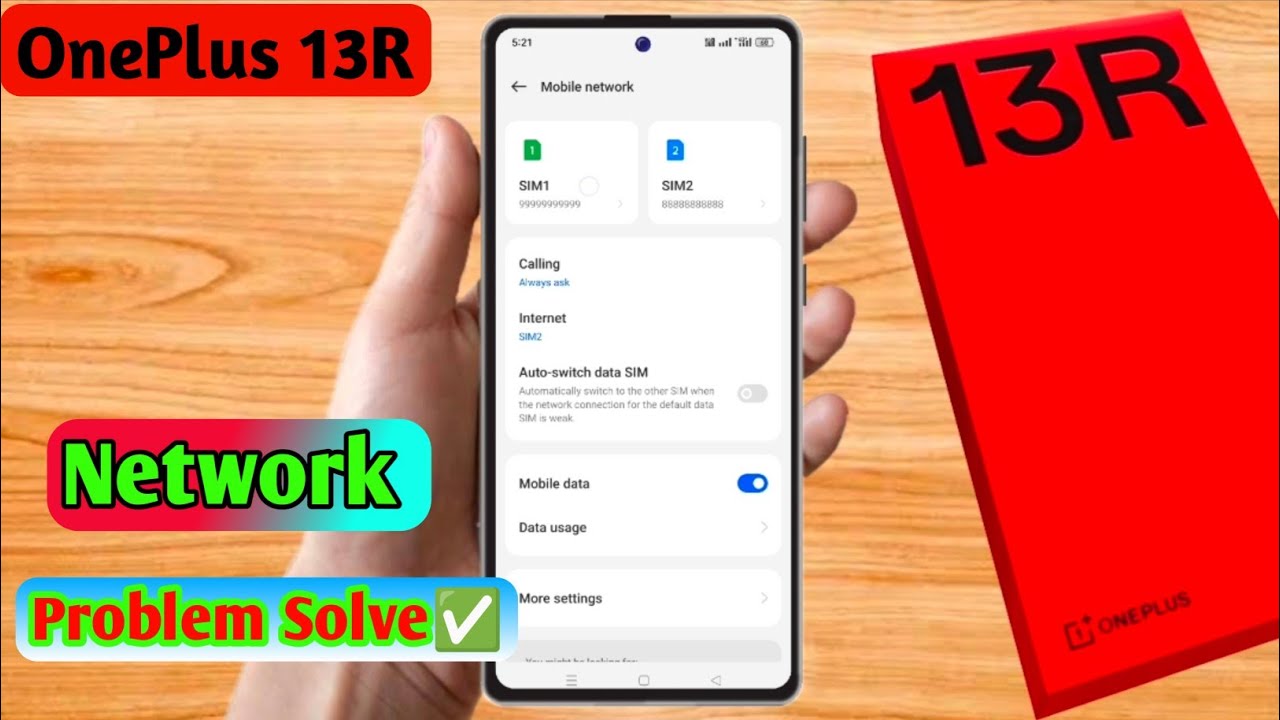 oneplus 13r network problem, oneplus 13r network settings - YouTube