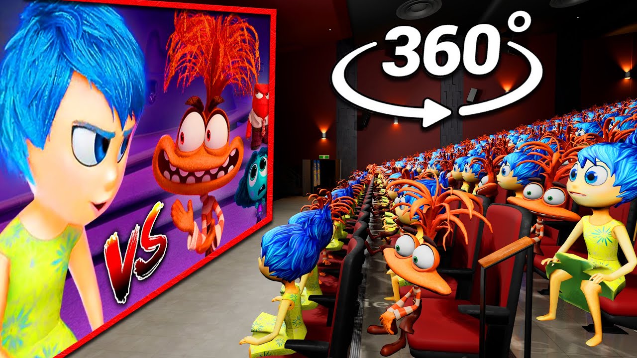 Inside Out 2 360° - CINEMA HALL | 4K VR 360 Video [ JOY & ANXIETY ...