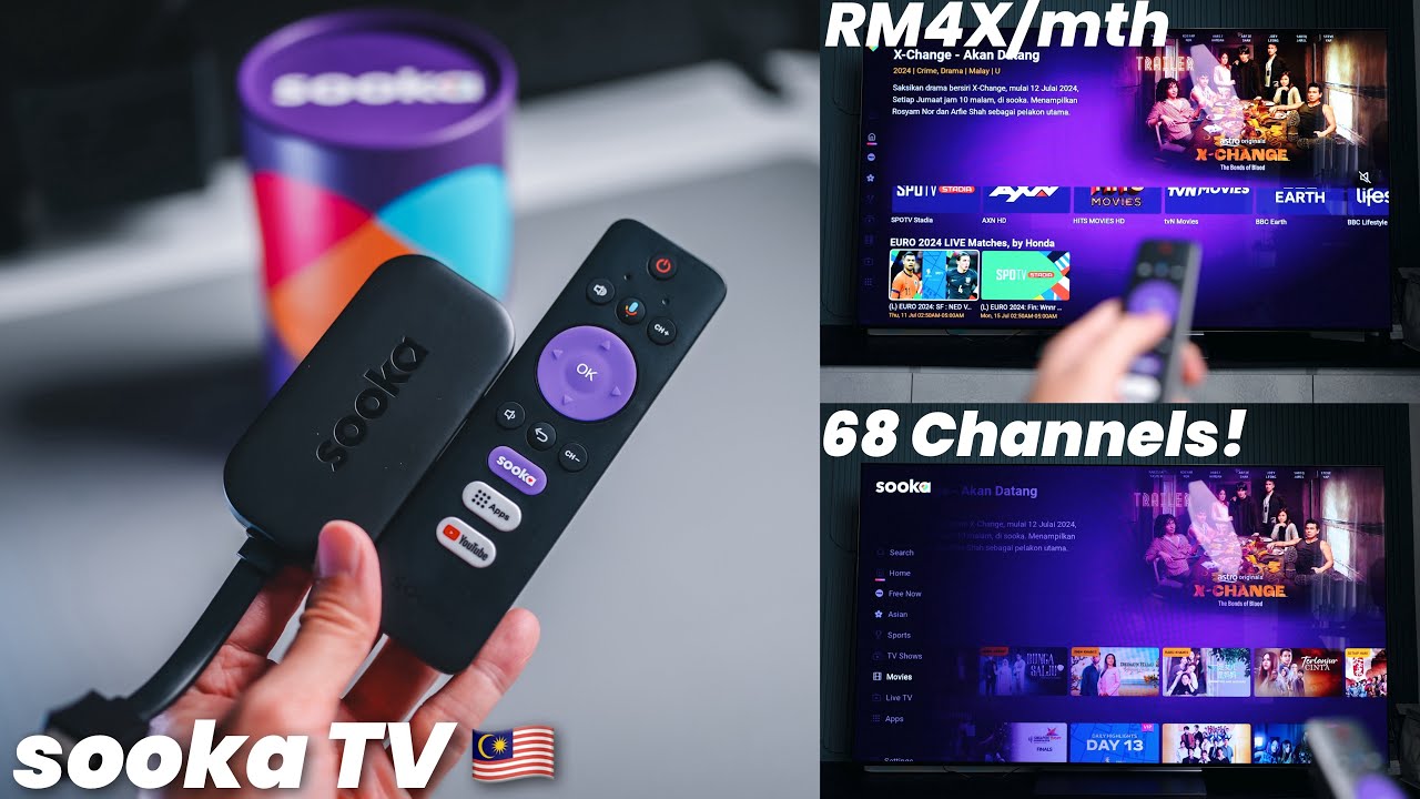 sooka TV Stick Malaysia: Most Affordable Sports & TV Streaming? 😨 - YouTube