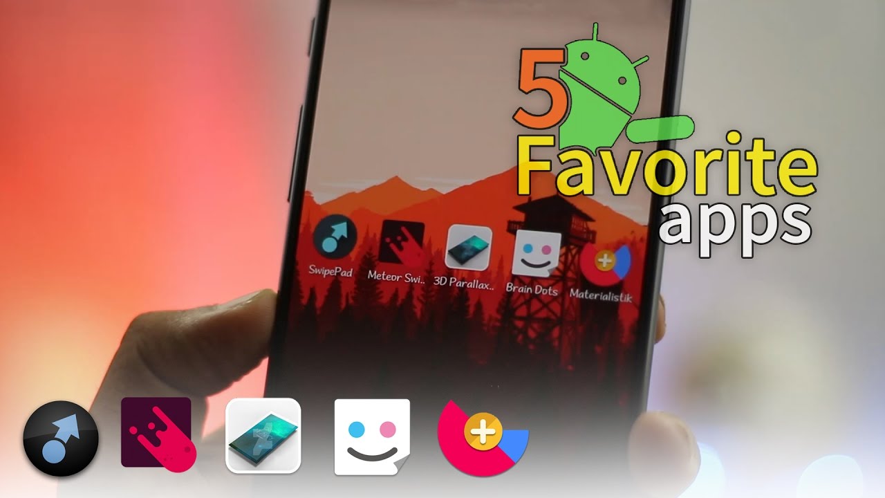 My Favorite Top Five Apps ! - YouTube
