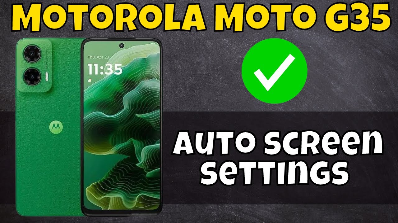 Auto Rotate Screen Motorola Moto G35 || How to use auto screen || Auto ...