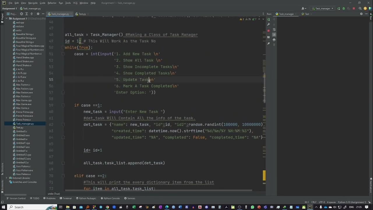 Python Task Manager (OOP) Explaination of Code - YouTube
