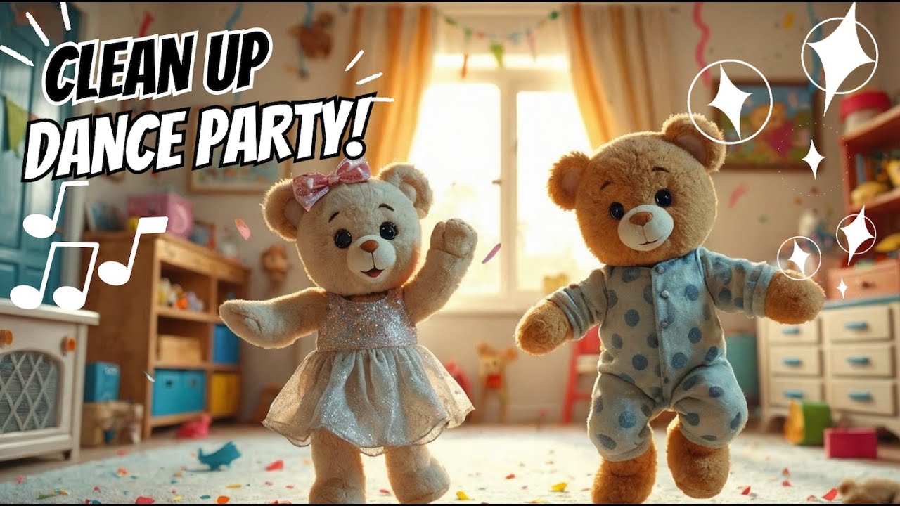Clean Up Dance Party 🎵 Catchy Clean Your Room Song for Kids - YouTube