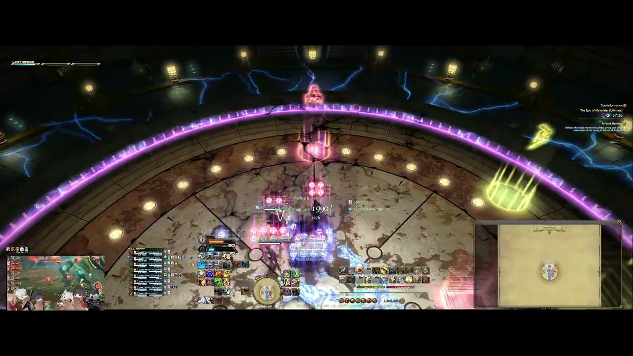 FFXIV Raid Night TEA Day 8 P2 Post Sheild Wipe 40% I think Wednesday ...