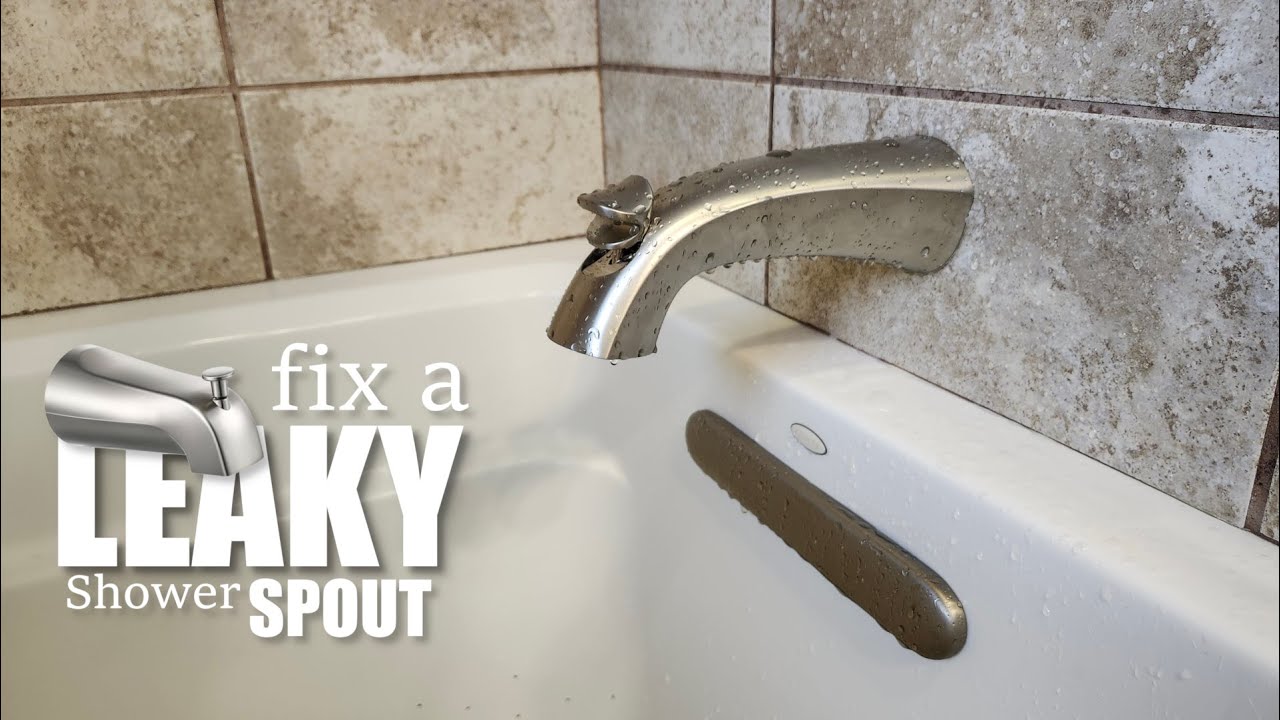 How to fix a leaking tub spout - Kohler shower spout leaking - YouTube