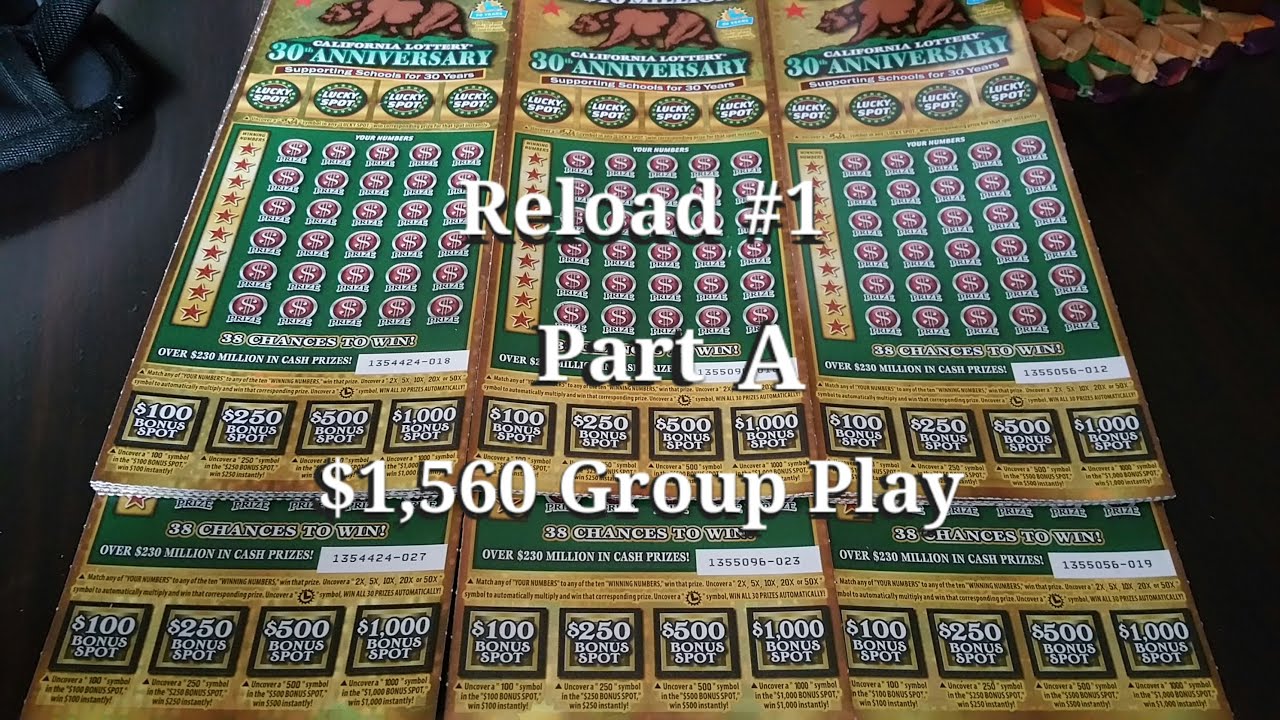 Reload #1 Part A - Lucky 26 - $1,560 in Scratchers Group Play - YouTube