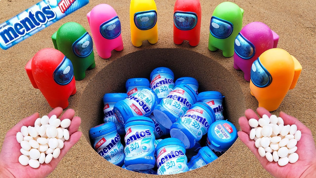 Experiment: Satisfying video of Coca-Cola, Pepsi, soda and Mentos ...