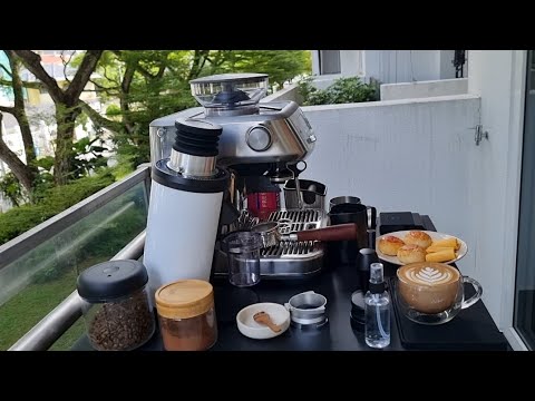 Barista Pro + DF64 : Welcome to my new al fresco coffee bar setup - YouTube