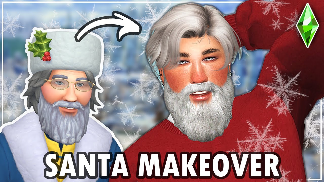 Turning Clement Frost into Snazzy Santa - Sims 4 Makeover - YouTube