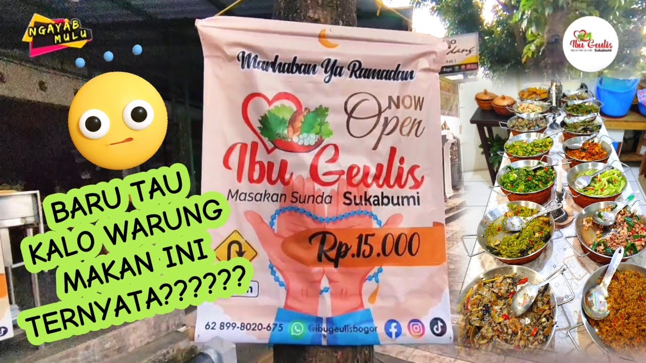 RUMAH MAKAN IBU GEULIS BOGOR!! TERNYATA ISINYA...!!??? - YouTube