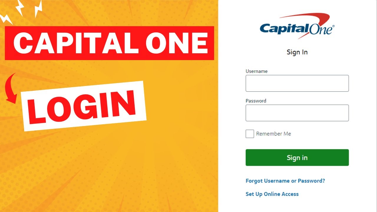 🔐 How to Login to CapitalOne.com: Step-by-Step Guide for Secure Access🌟 ...