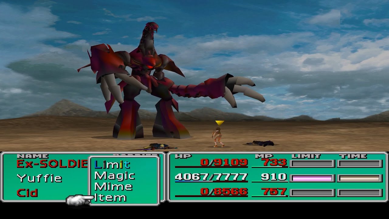 Final Fantasy VII - Yuffie kills Ruby Weapon while sleepwalking - YouTube