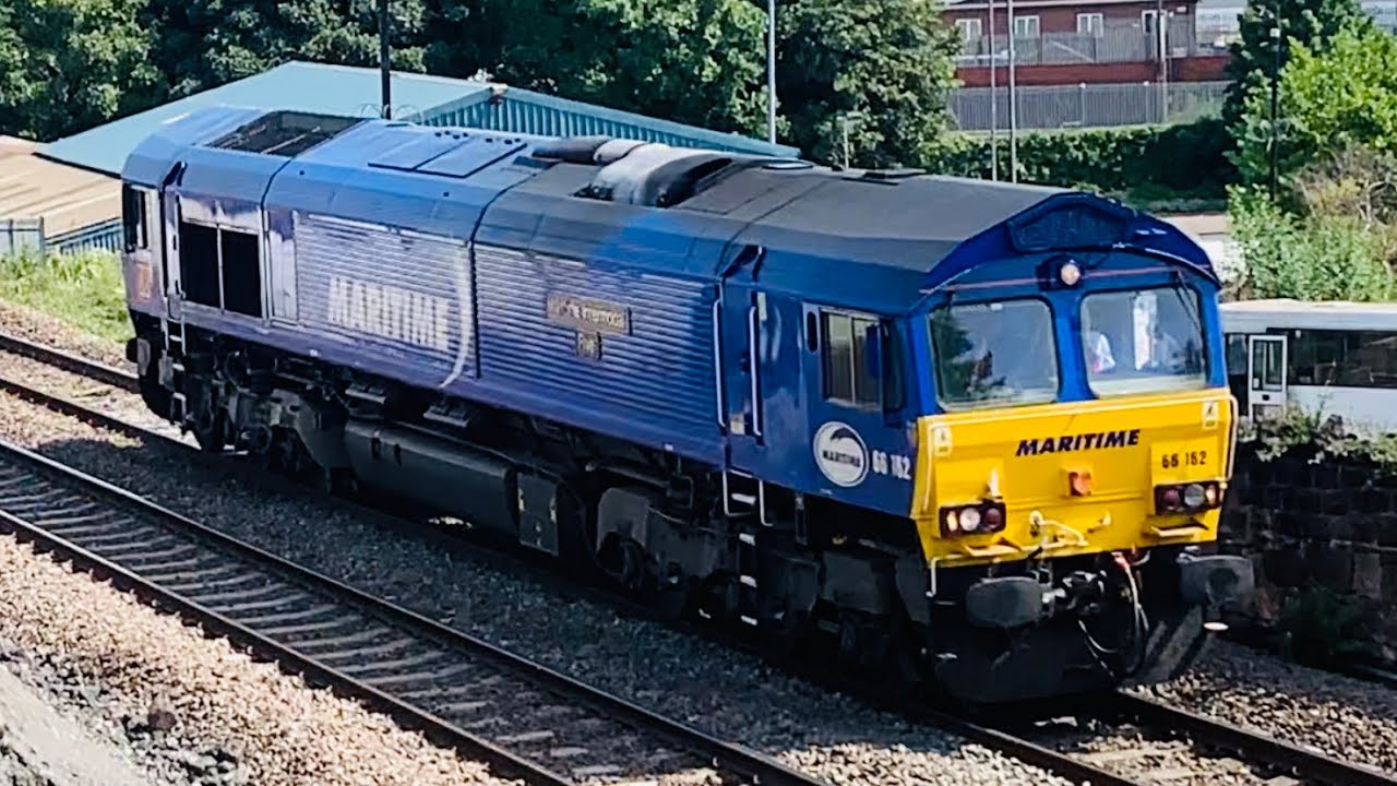 DB 66162 At Rotherham From Milford West Sidings To Toton North Yard ...