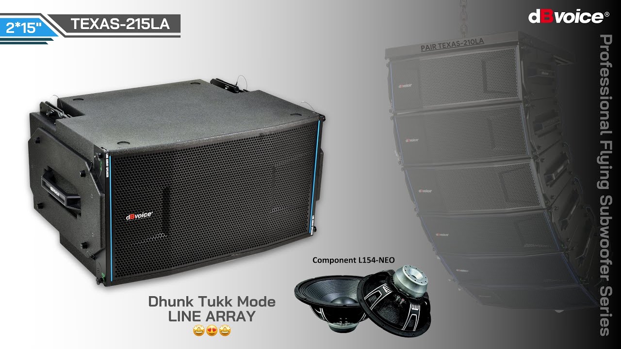 Professional Flying Subwoofer 2x15" Full Neodymium | dBvoice TEXAS ...