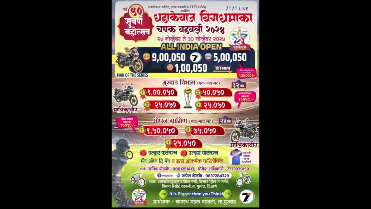 DAY 1 I DHADAKEBAZ CHASHAK 2024 (MURBAD GRAMIN HALF ) - YouTube