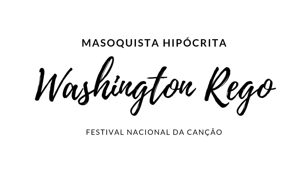 WASHINGTON REGO MASOQUISTA HIPÓCRITA #FENAC #MÚSICAAUTORAL - YouTube