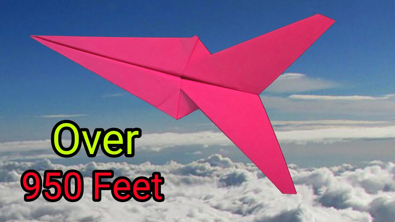 how to make a flying paper airplane=how to make a fast flying paper ...