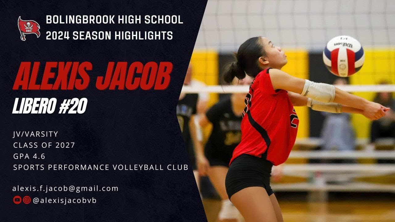 Alexis "Lex" Jacob Libero #20 Class of 2027 - 2024 Bolingbrook High ...