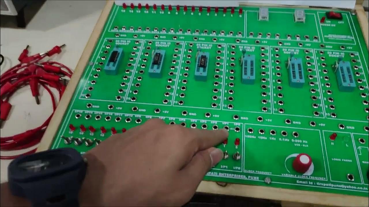 Full Adder Circuit Experiment of IC Trainers Kit #dld #extc - YouTube
