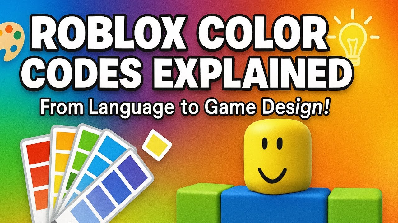 Roblox Color Codes Explained 🎨 From Language to Game Design! 💡 - YouTube