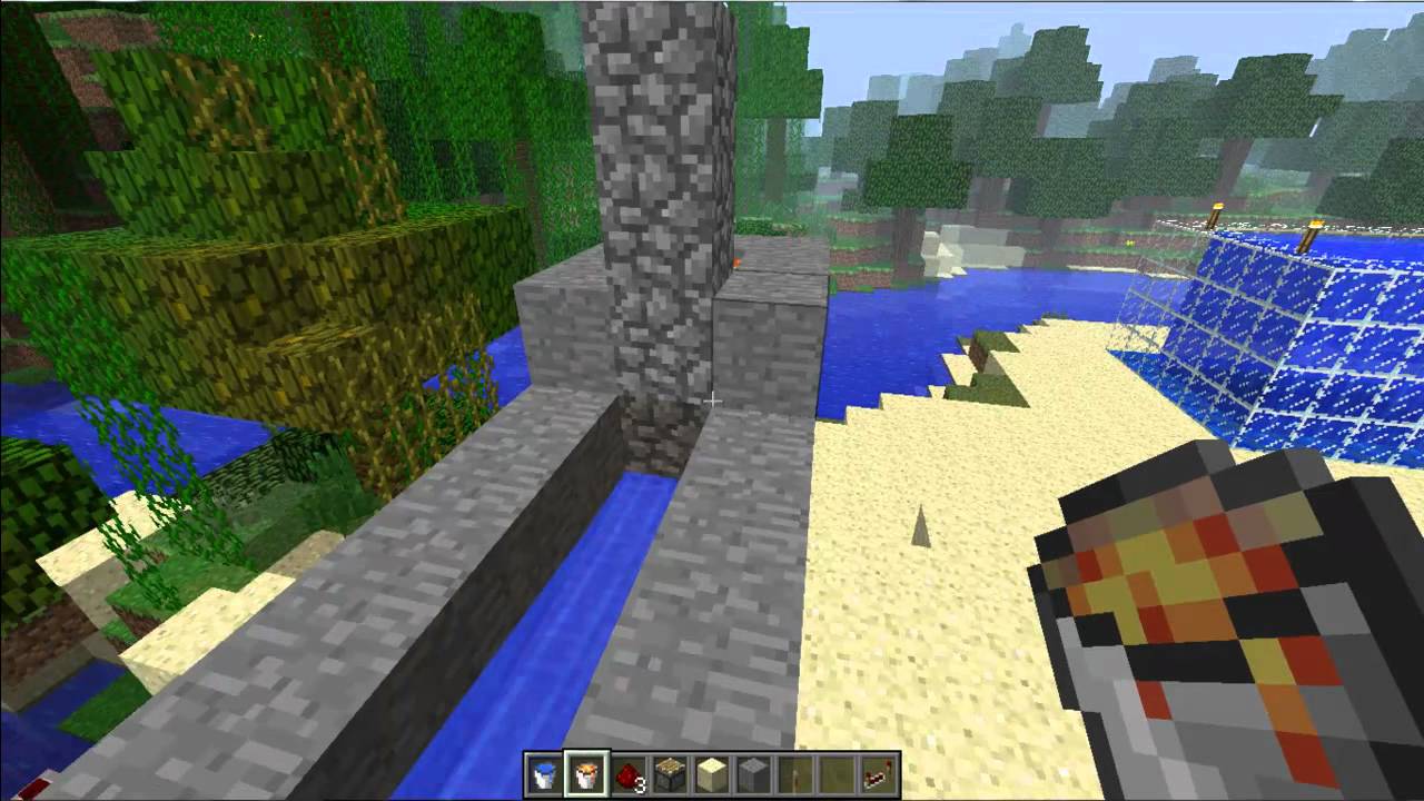 Minecraft(PC)-tutorial-8-Cobblestone generator - YouTube