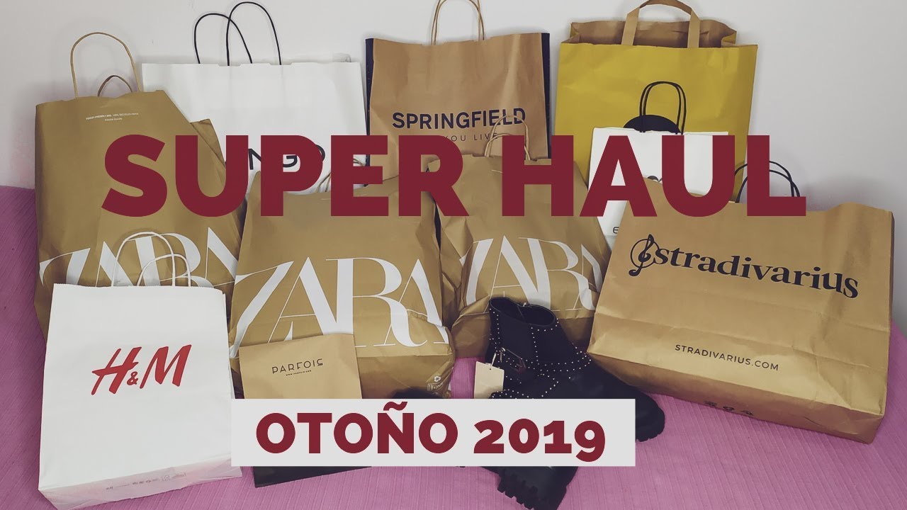 SUPER HAUL OTOÑO 2019 | ZARA, STRADIVARIUS, MANGO, SPRINGFIELD ...