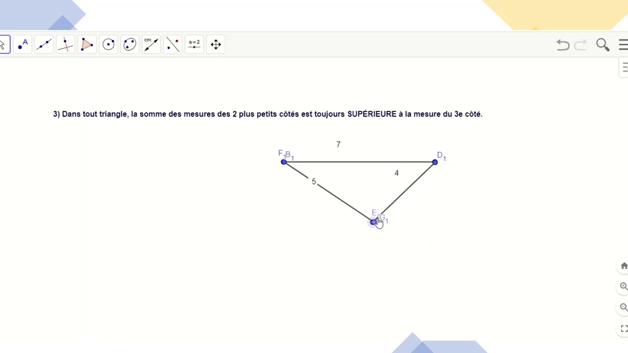 Cours #2b)_Les propriétés des triangles - YouTube
