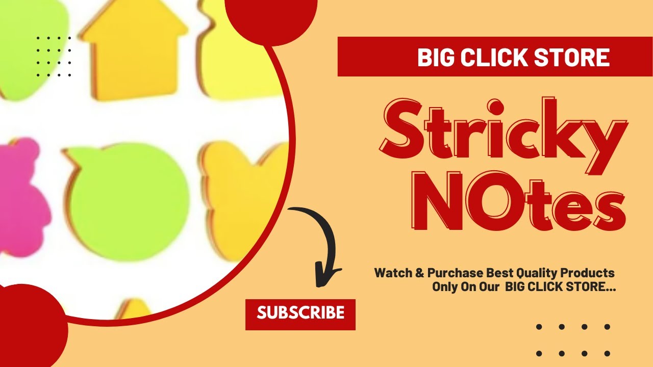 Multicolor Sticky Notes , Different Shapes , Size 3x3 inches - YouTube