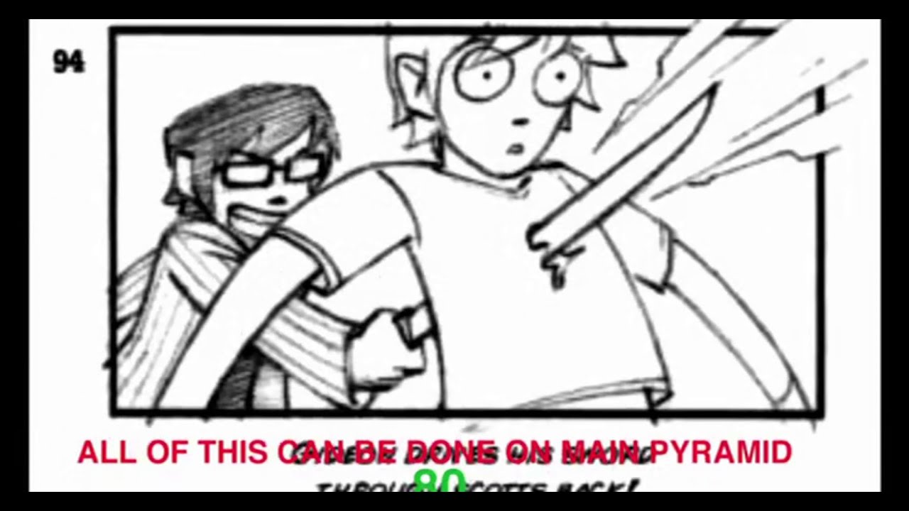 1st & 2nd Gideon Fight (Animatic Sequences) - Scott Pilgrim vs. The ...