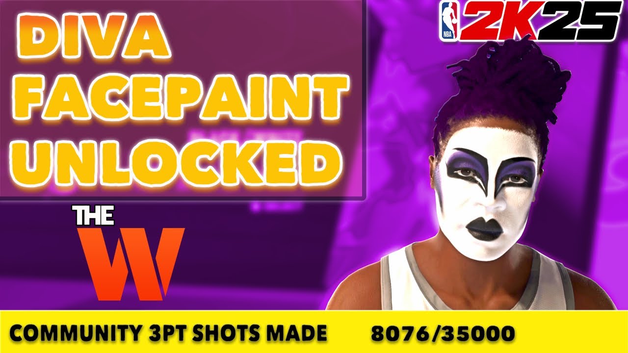 How To Unlock Black And White Diva Face Paint Exclusively For The W ...