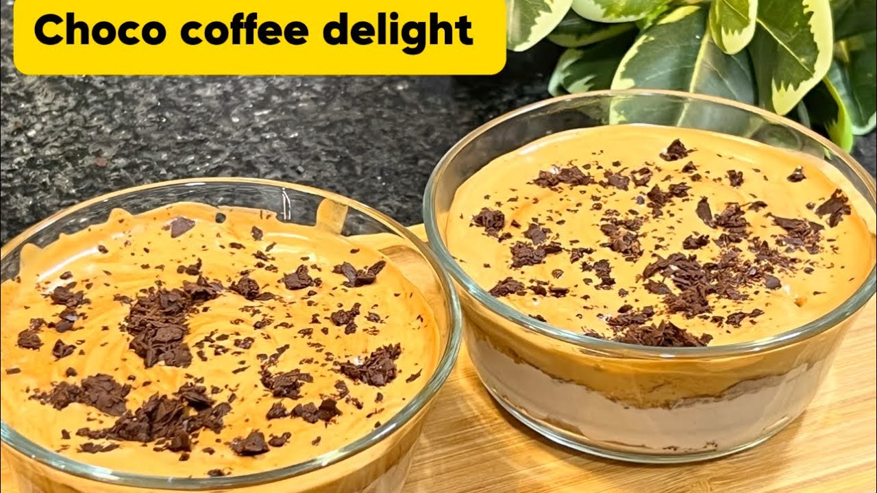 10 mints cold dessert 🍨 choco coffee delight recipe by Spicy Station ♨️ ...