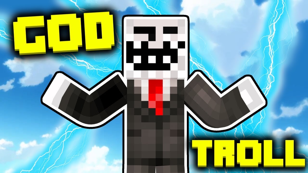 THE GOD TROLL | Minecraft SOLO Sky Wars - YouTube