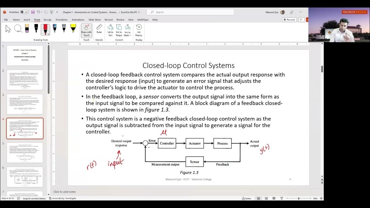 Linear Control Systems - Lecture 1 - Introduction to Control Systems - YouTube