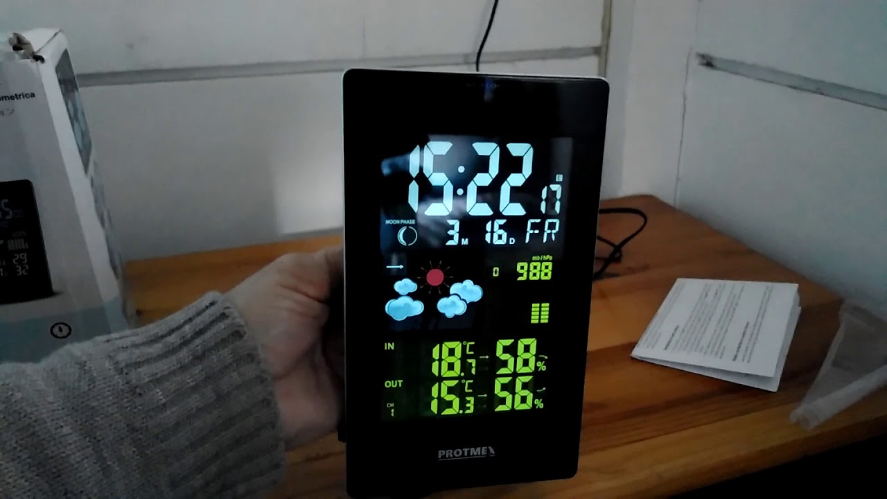 Multifunction Wireless Colorful Display Digital Weather Forecast ...