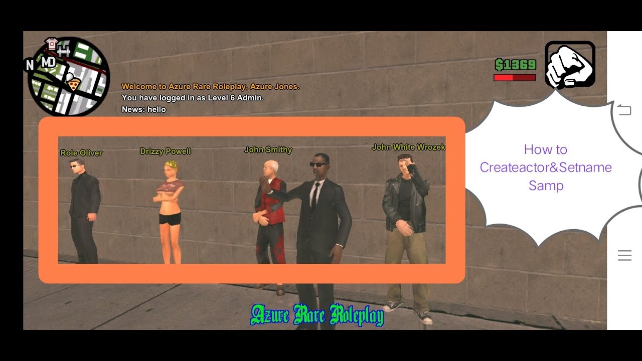 How To Add Actor&Name Samp - YouTube