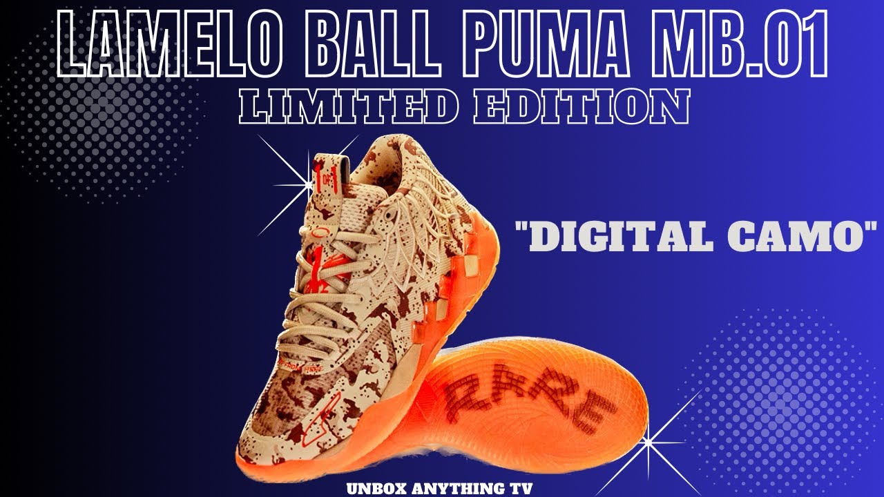 LAMELO BALL PUMA MB.01"Digital Camo"LIMITED EDITION Official images ...