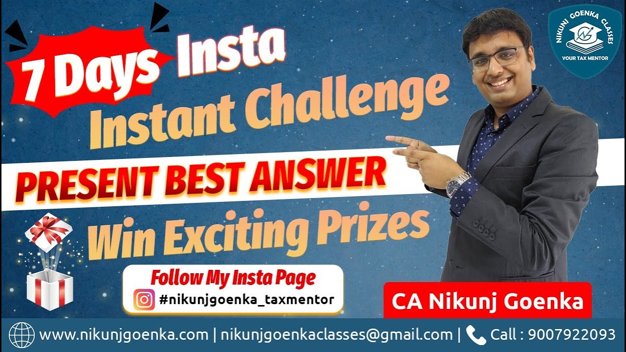 7 Days Insta Instant Challenge | Present Best Answer | Win exciting ...